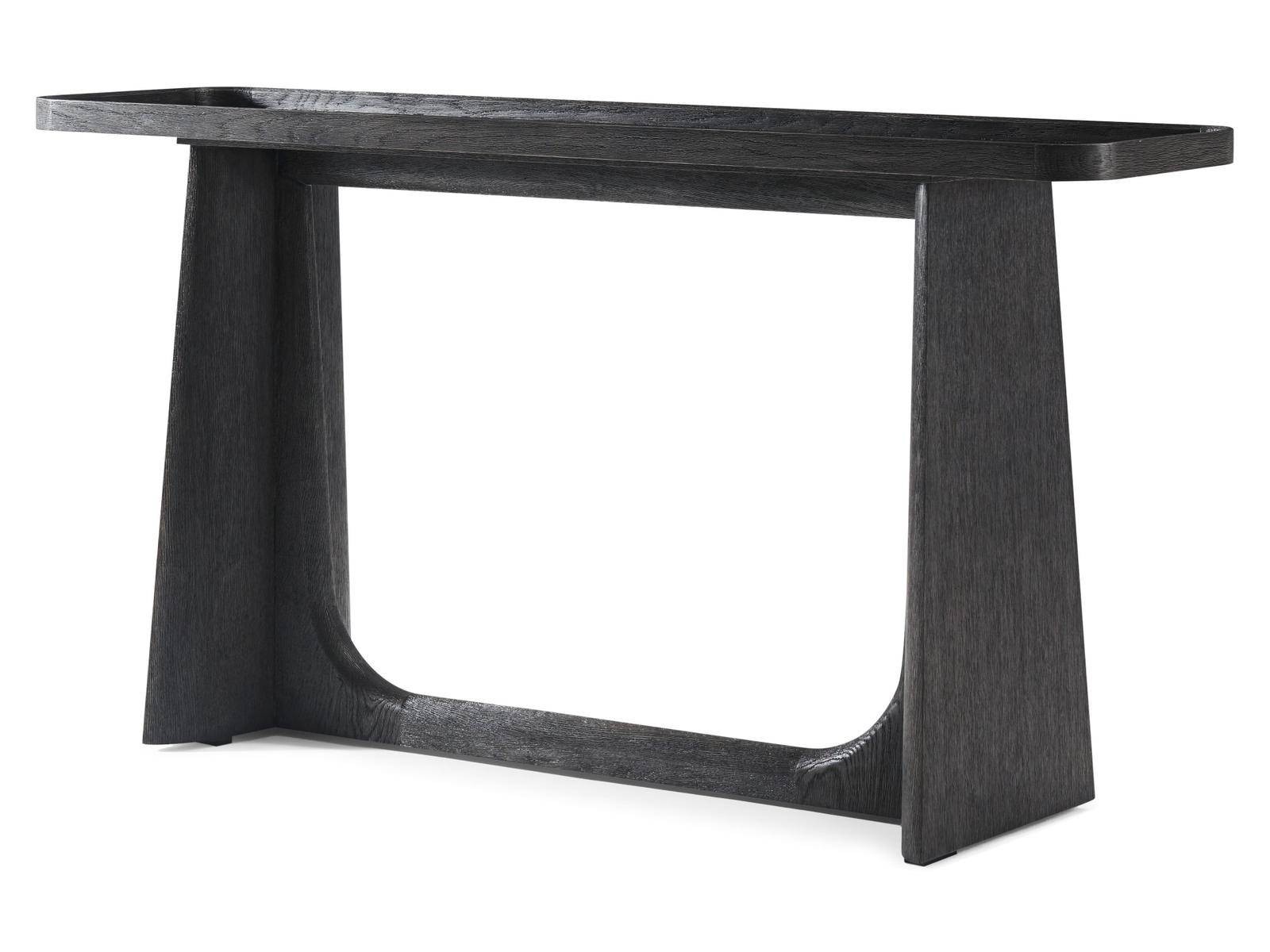 Theodore Alexander Repose Rectangular Wood Charcoal Oak Console Table ...