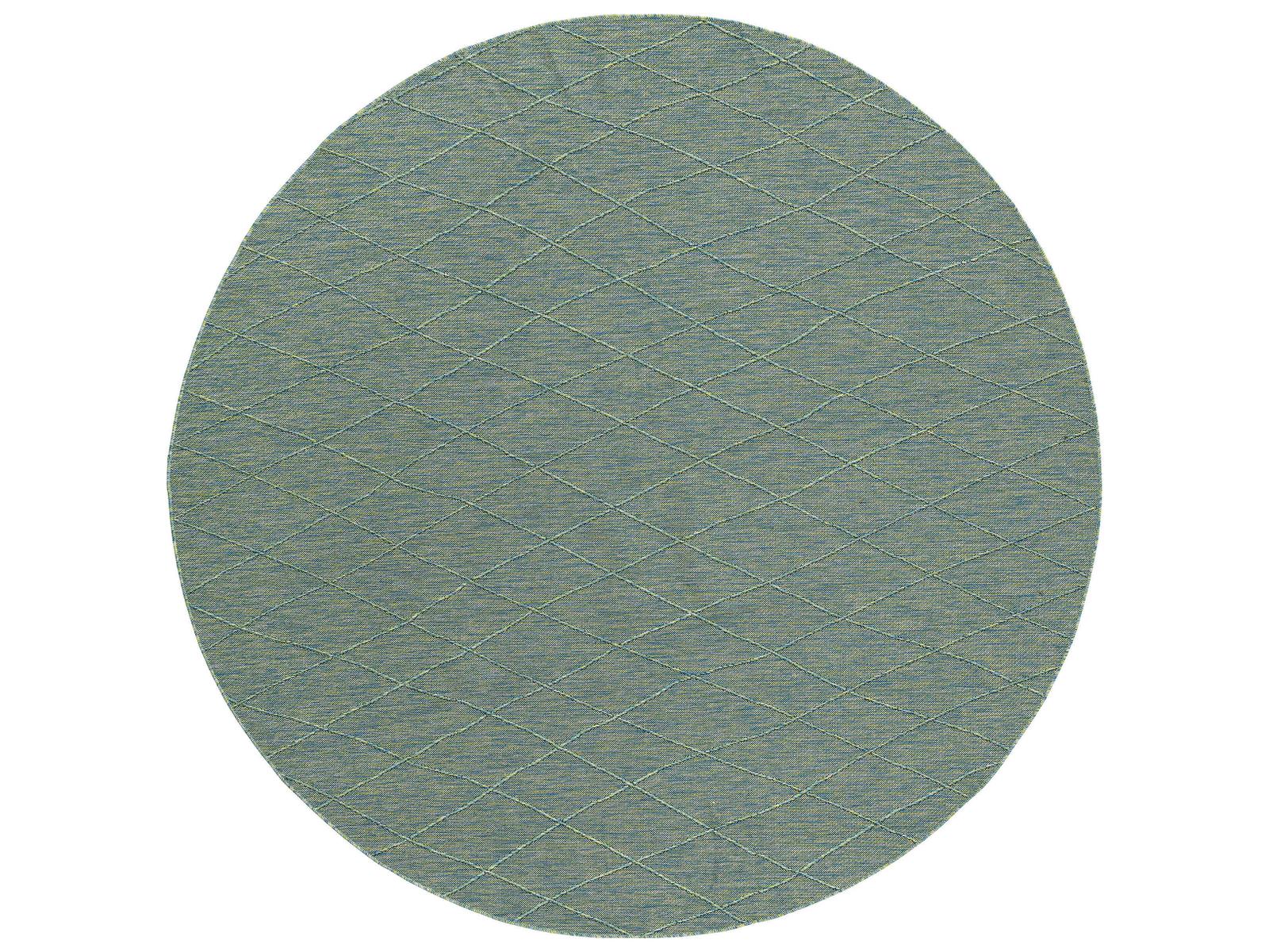 Nourison Washable Solutions WSL01 8-Ft Round Area Rug — Blue Green ...